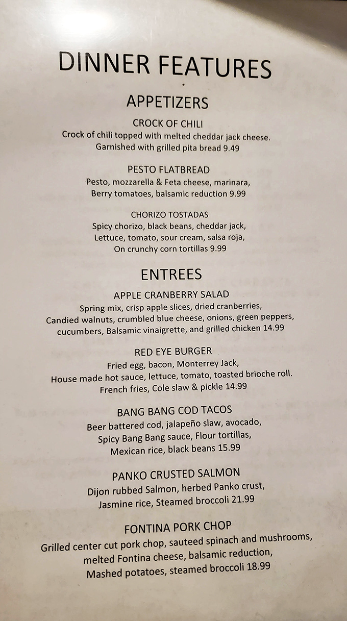 The menu reads like a love letter to comfort food enthusiasts, with unexpected twists that elevate this beyond your typical roadside fare.