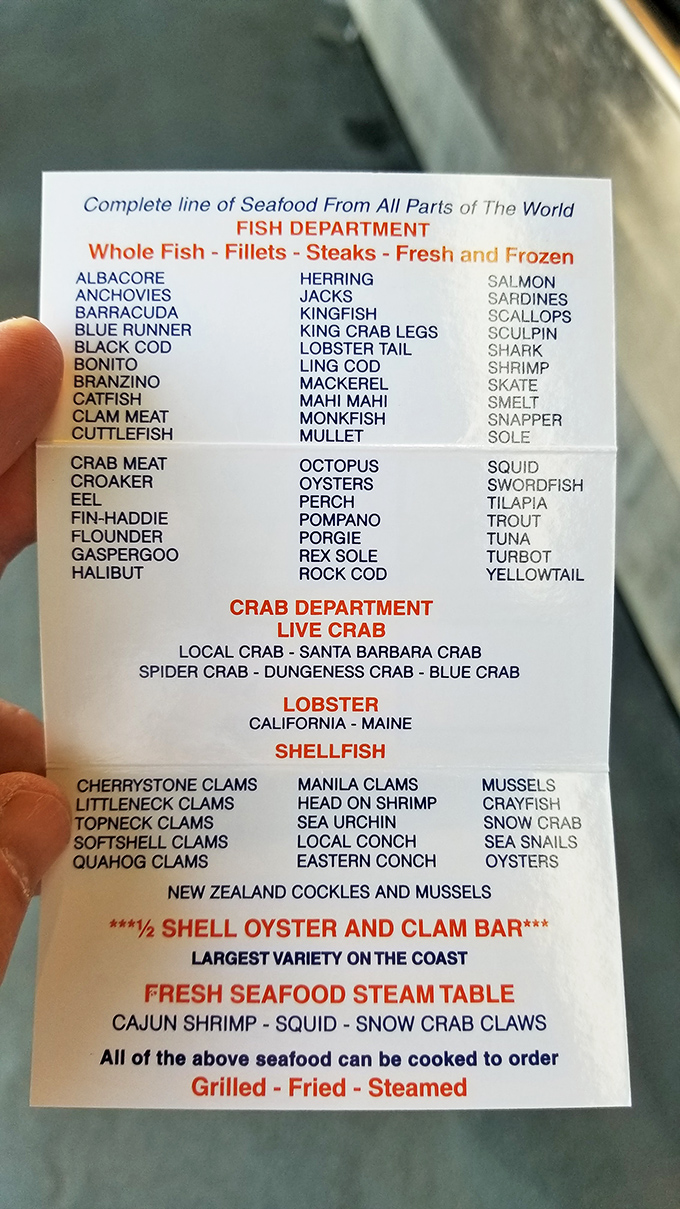 A menu that reads like Neptune's grocery list &ndash; every item a potential star of your dinner table.