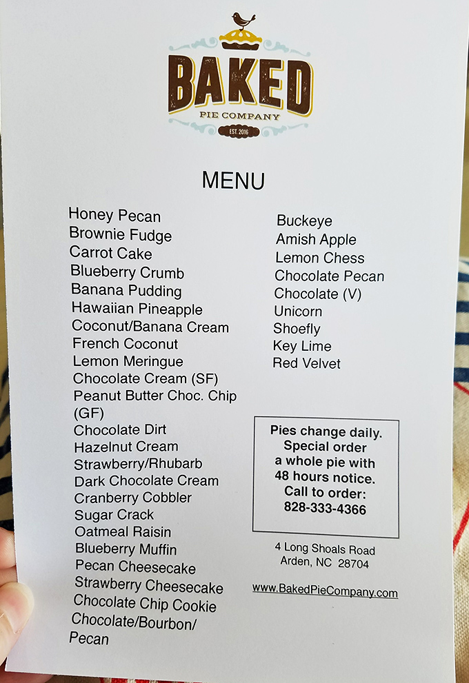 This menu isn't just a list&mdash;it's a roadmap to happiness. From Honey Pecan to something called "Unicorn," each option promises its own flavor adventure.