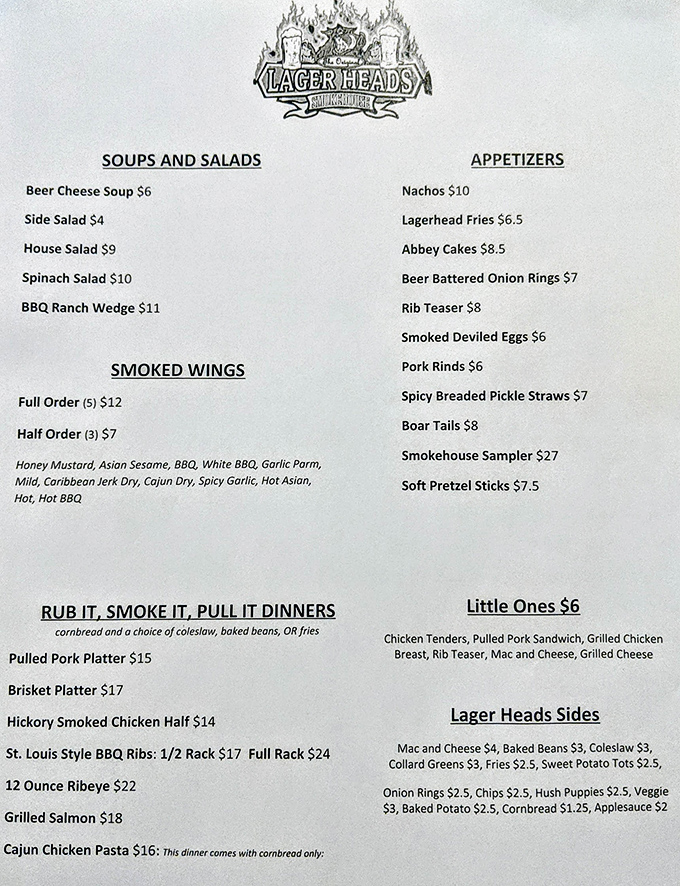 The menu reads like poetry to meat lovers – a siren song of smoked delicacies that makes choosing just one item nearly impossible.