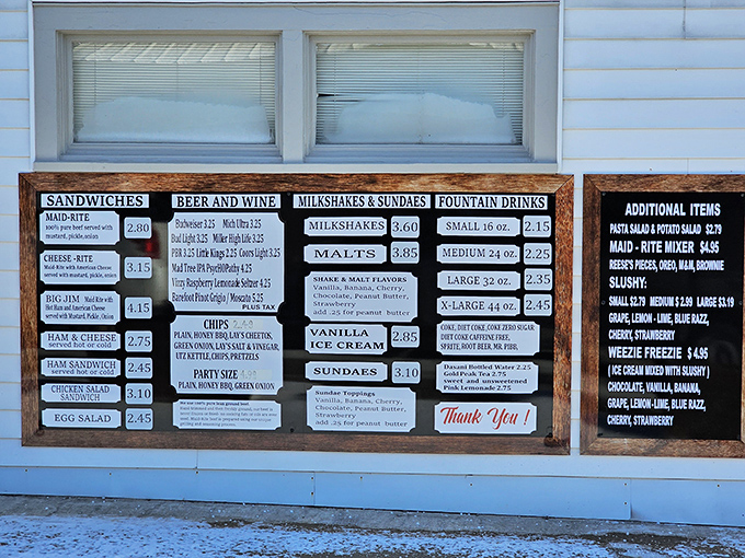 This menu board isn't just a list of options&mdash;it's a time machine to when food was honest and milkshakes were works of art.