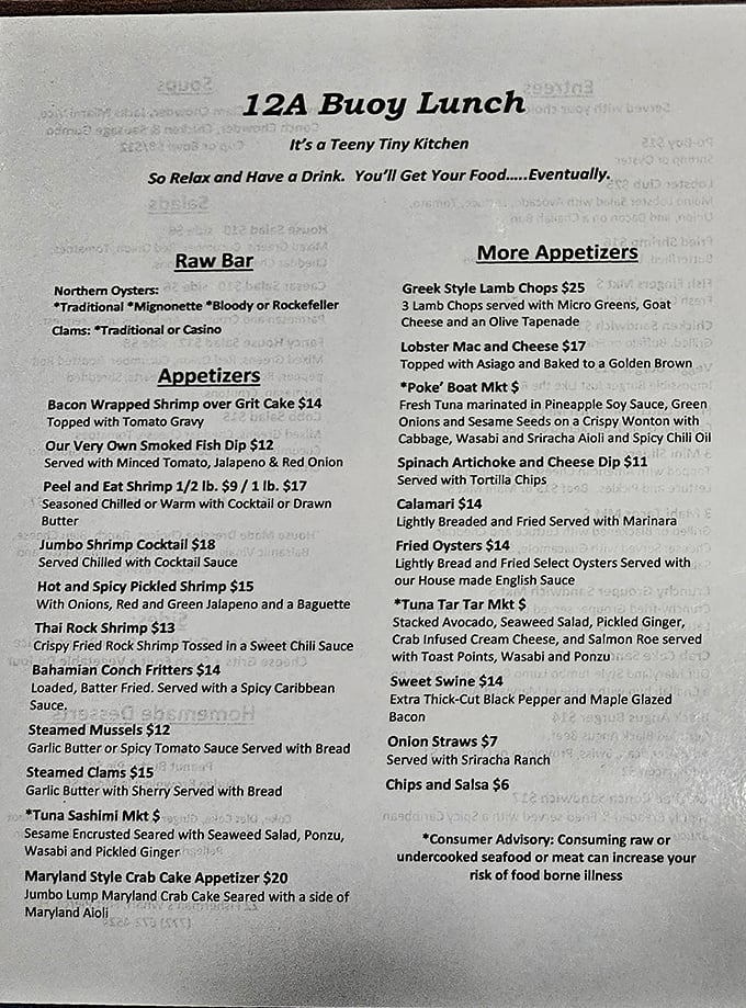 "It's a Teeny Tiny Kitchen" warns the menu, setting expectations perfectly: good things come to those who wait (and drink).