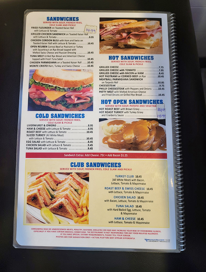 The menu reads like a greatest hits album of American comfort food classics &ndash; each option more tempting than the last.