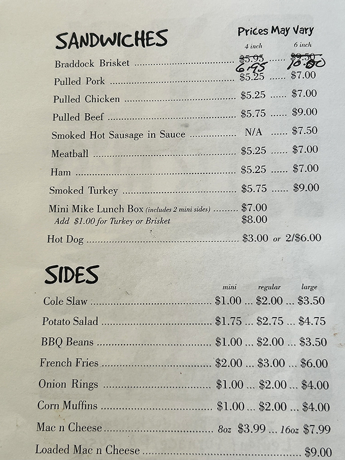 This menu isn't just a list of options&mdash;it's a roadmap to happiness. The Braddock Brisket is calling your name.