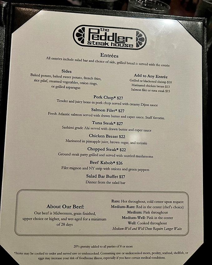 A menu that cuts right to the chase&mdash;quality beef, aged 28 days minimum, with classic sides that know their supporting role.