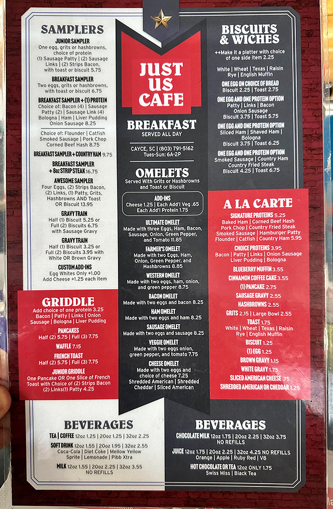 This menu isn't just a list of food&mdash;it's a roadmap to breakfast nirvana, with every Southern morning favorite accounted for.