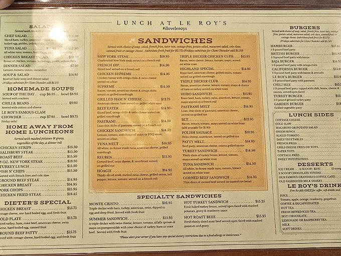 A menu that reads like America's greatest hits album &ndash; every track's a crowd-pleaser.