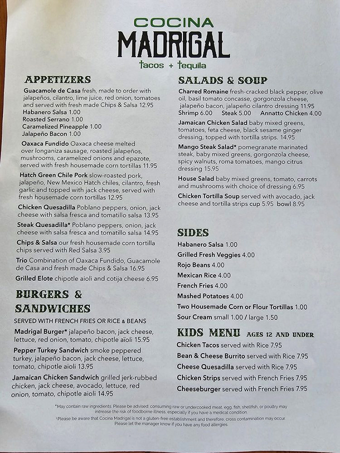 This menu isn't just a list of dishes&mdash;it's a roadmap to flavor paradise. Each item represents a different delicious detour on your culinary journey.