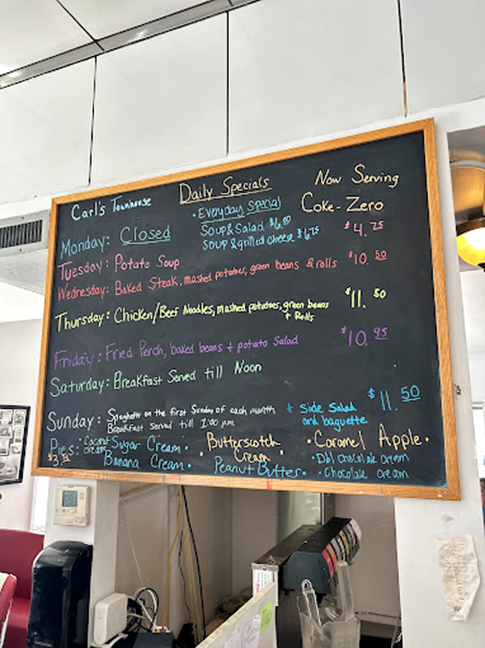 The chalkboard menu tells you everything you need to know&mdash;this place takes daily specials seriously, and pie is non-negotiable.