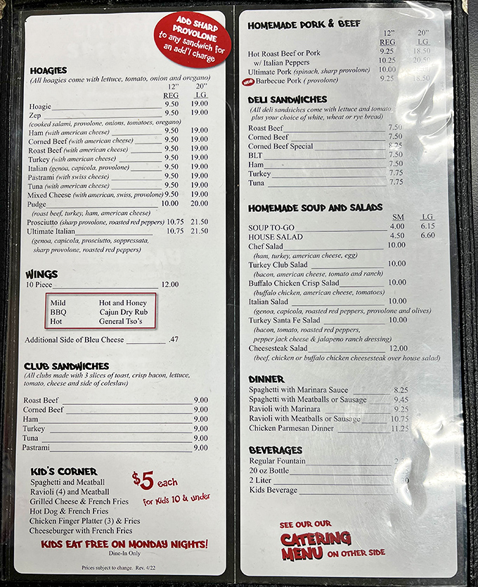 A menu that reads like a love letter to Philadelphia sandwich culture&mdash;where decision paralysis has never tasted so promising.