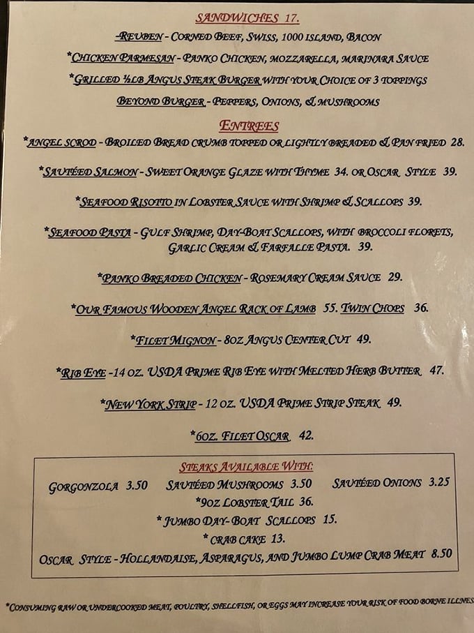 A menu isn't just a list of dishes&mdash;it's a roadmap to happiness. This one leads straight to prime rib nirvana.