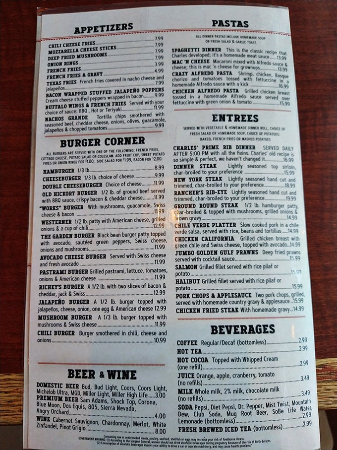 The menu reads like a love letter to American classics &ndash; each option more tempting than the last.