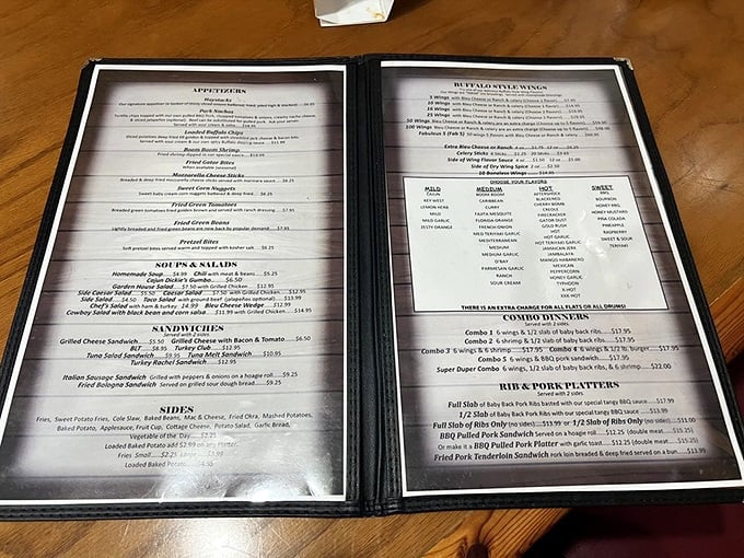 A menu that doesn't need fancy fonts or pretentious descriptions – just honest food that makes decision-making the hardest part of your meal.