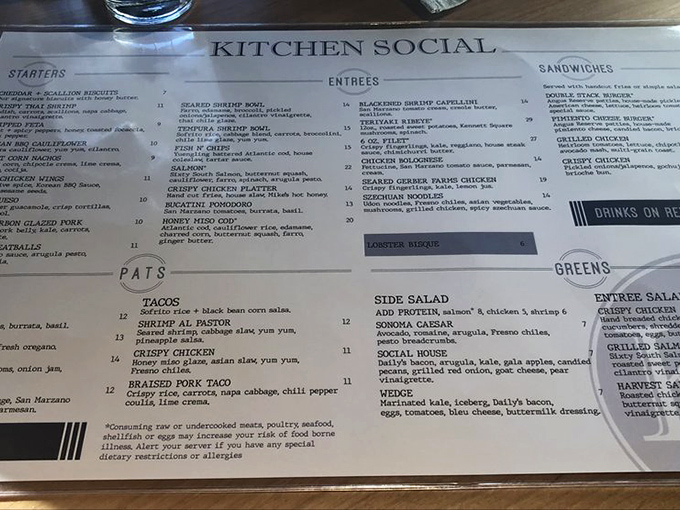 A menu that reads like a greatest hits album of comfort food classics that graduated from culinary finishing school with honors.