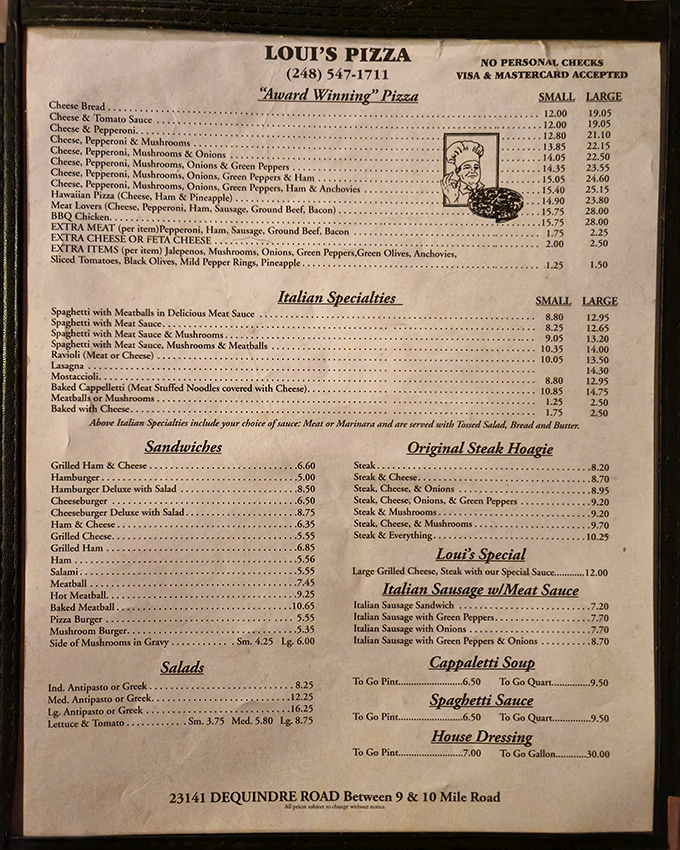 This menu isn't trying to reinvent the wheel&mdash;it's perfecting it. Classic Italian-American fare with no pretension, just promise.