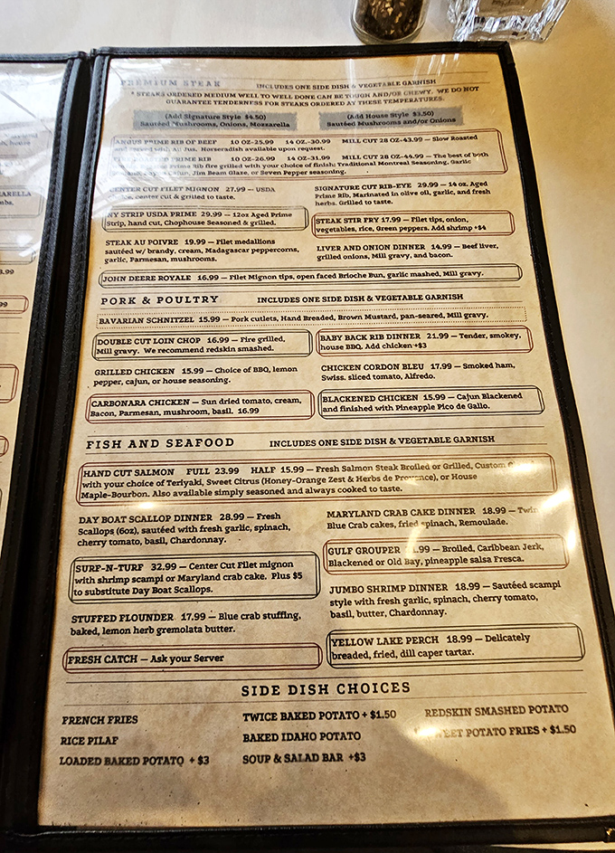 A menu that reads like a love letter to Midwest classics, with enough variety to satisfy both traditionalists and culinary adventurers.