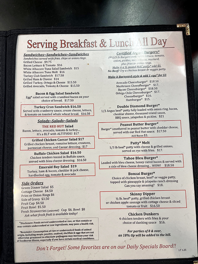 A menu that doesn't need fancy descriptions&mdash;just honest food that speaks for itself. Decision paralysis has never been so delicious.