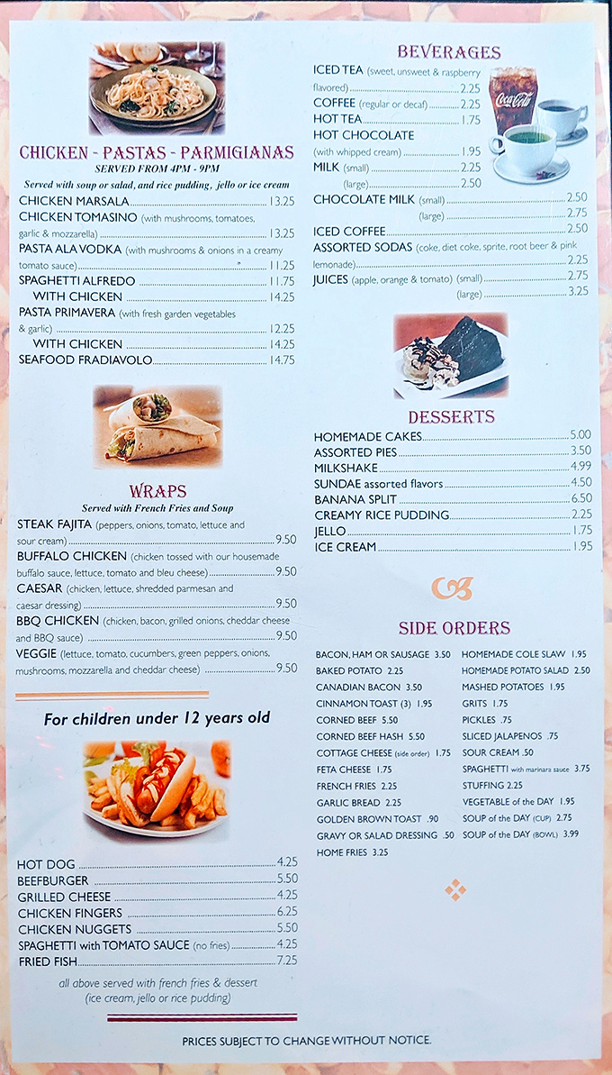 The menu reads like a love letter to American classics with a surprising Mediterranean twist. Decision paralysis has never been so delicious.