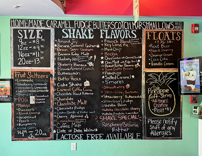 Decision paralysis never tasted so sweet. The chalkboard menu at Great Shakes reads like a dessert lover's bucket list&mdash;each flavor more tempting than the last.