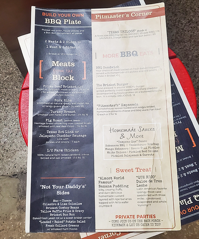 The menu's "Build Your Own BBQ Plate" philosophy is democracy at its finest &ndash; freedom never tasted so smoky.