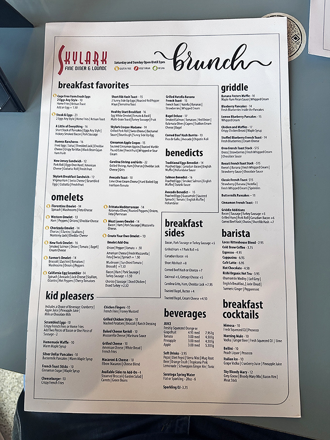 A menu that reads like a love letter to breakfast &ndash; where decisions become deliciously difficult and brunch cocktails are always a good idea.