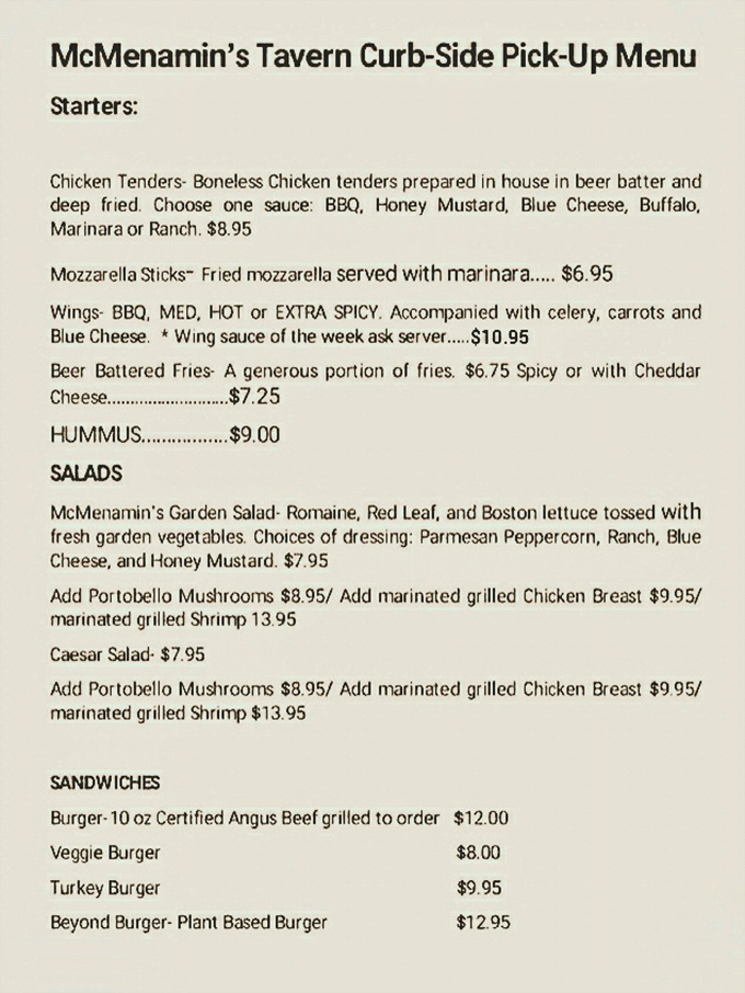 The menu reads like a love letter to comfort food &ndash; chicken tenders, wings, and burgers that make decision-making deliciously difficult.