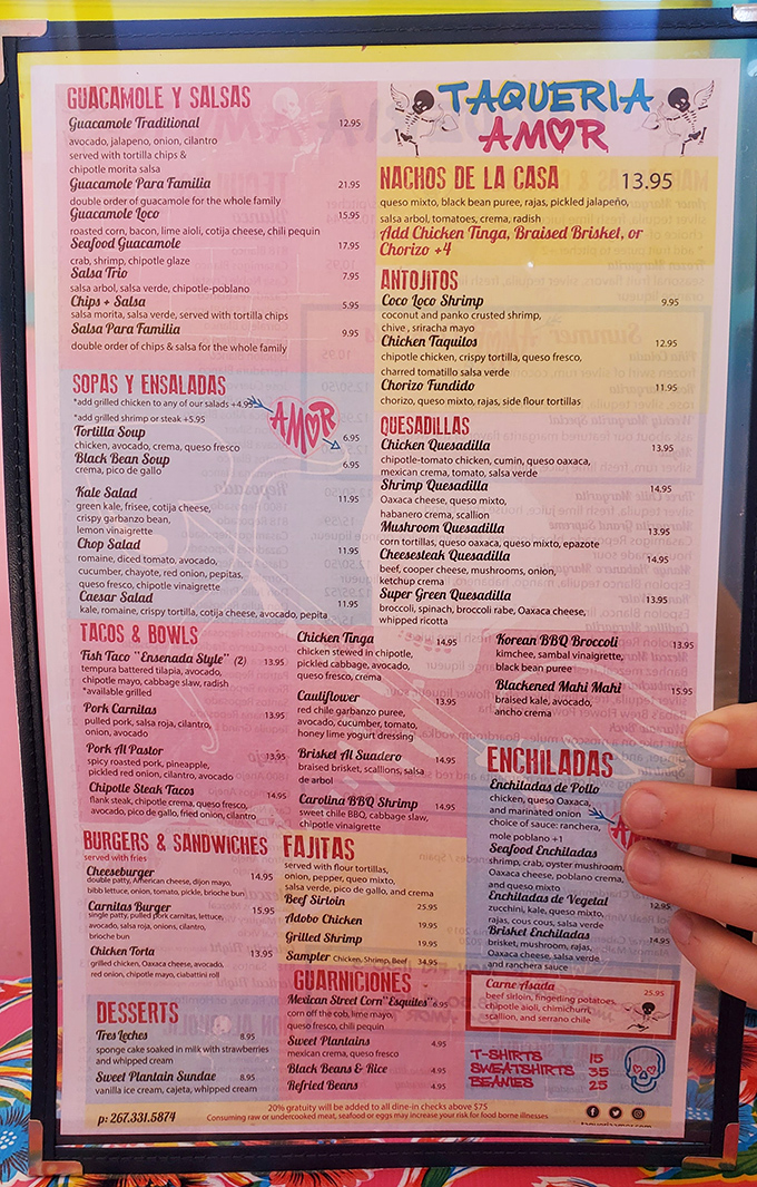 This menu reads like a love letter to Mexico, with enough options to keep you coming back for months.