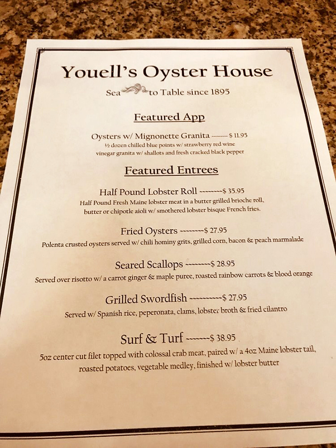 This menu isn't just a list of dishes&mdash;it's a treasure map where X marks the spot for that legendary half-pound lobster roll and those cult-following crab cakes. 