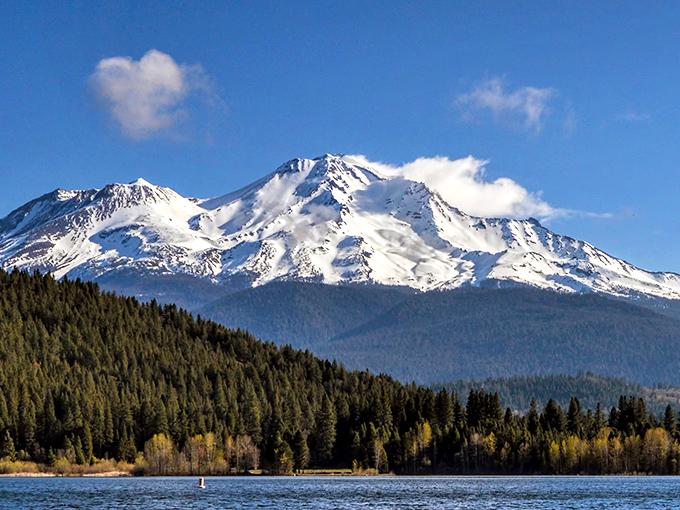 That magical golden hour when the mountain looks like it's been dipped in honey by the gods.