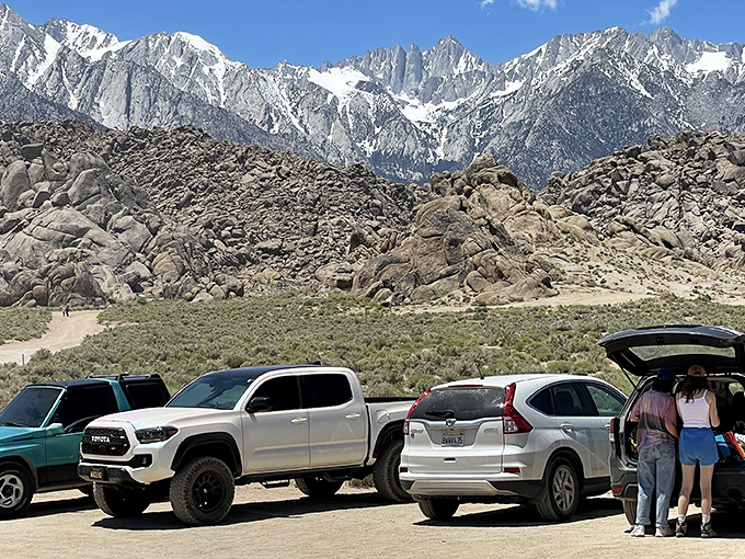 The ultimate tailgate party spot where your SUV gets to park with a view that puts penthouse apartments to shame.