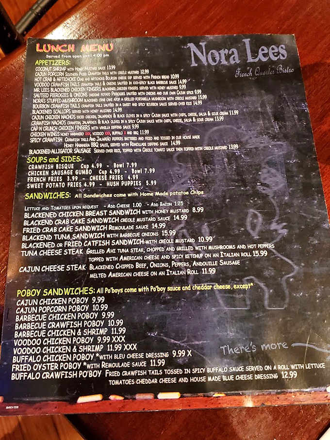 This menu isn't just reading material&mdash;it's a roadmap to flavor town. The hardest part isn't choosing what to eat, but what to save for next time.