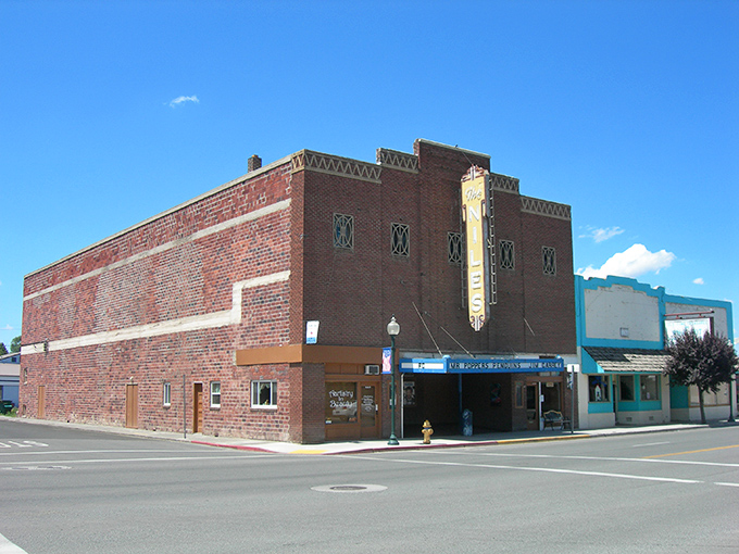 The Niles Theater stands as a monument to simpler entertainment times, when one screen was enough and popcorn didn't require a loan.