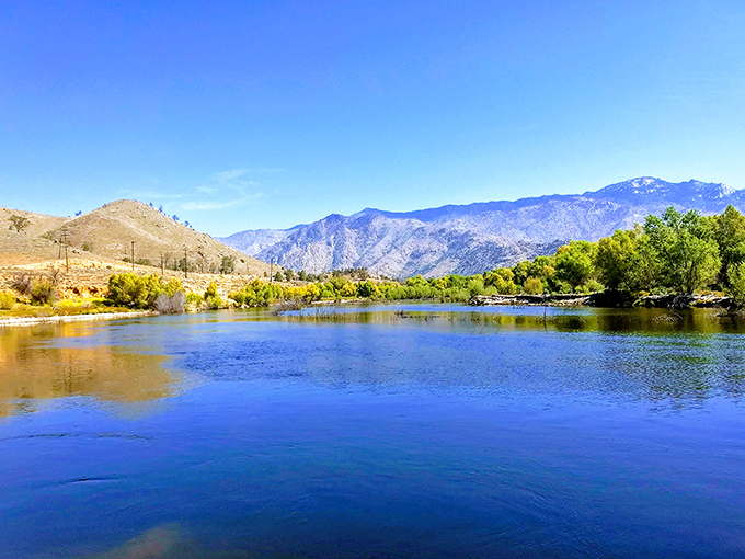 Nature's infinity pool: The Kern River flows past mountain vistas in a scene so picturesque it belongs on a calendar or retirement brochure.