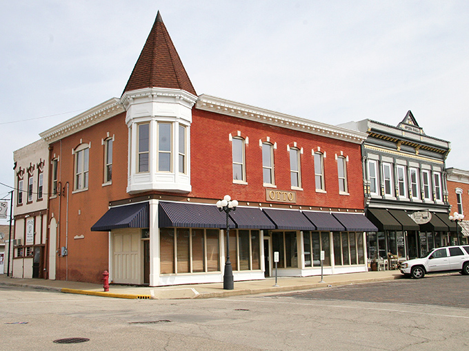 This striking brick corner building with its distinctive turret has witnessed over a century of Arcola history, standing sentinel over downtown.