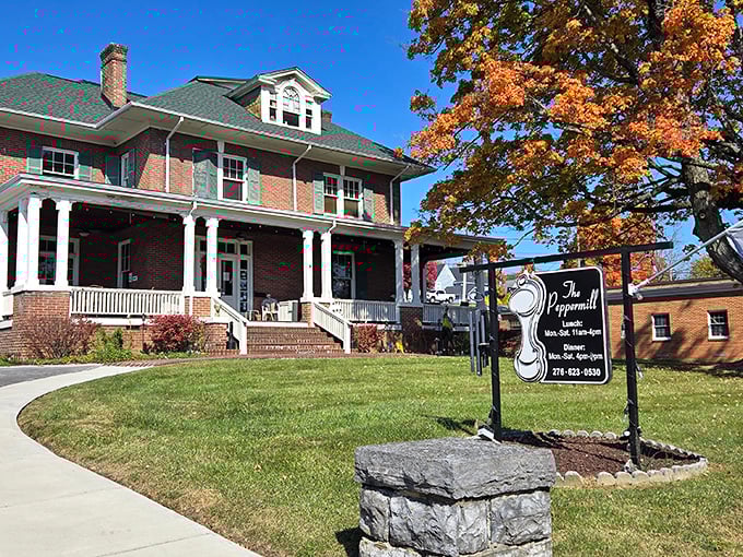 The Peppermill restaurant occupies a stately brick home where Southern hospitality isn't just promised&mdash;it's served on every plate.