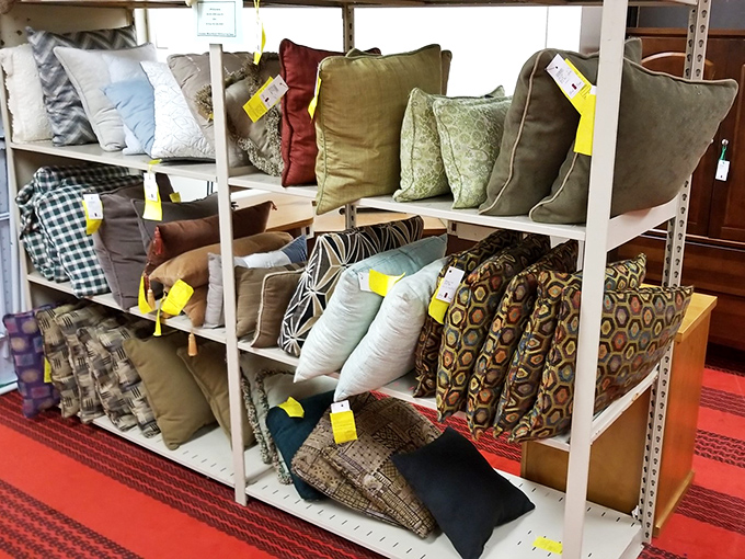 The pillow section alone could keep you occupied for hours. Like potato chips, it's impossible to choose just one.