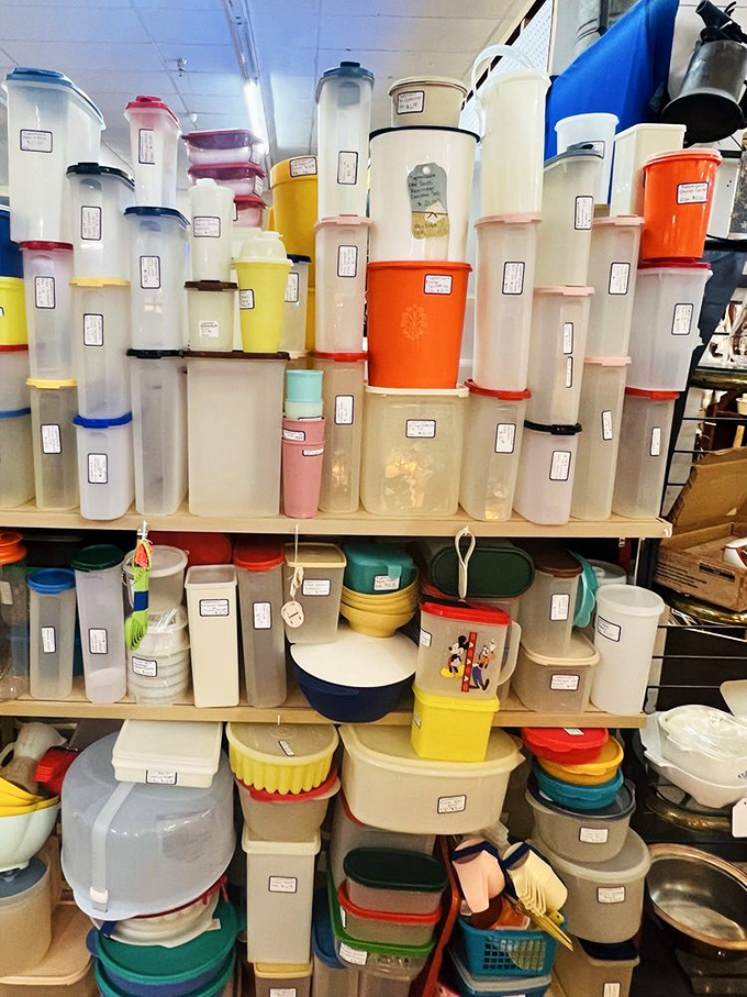 Not just plastic containers&mdash;these are time capsules of American kitchens past. Tupperware parties of the '60s live on in this colorful, nostalgic display.