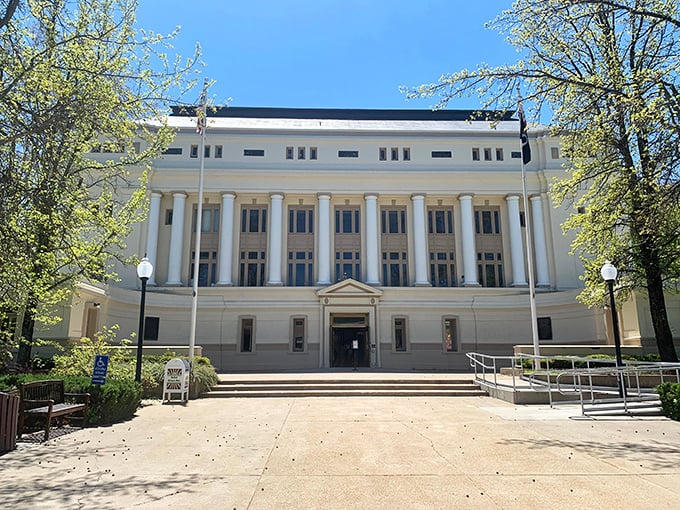 The Plumas County Courthouse stands like a dignified elder statesman who refuses to trade his three-piece suit for sweatpants.