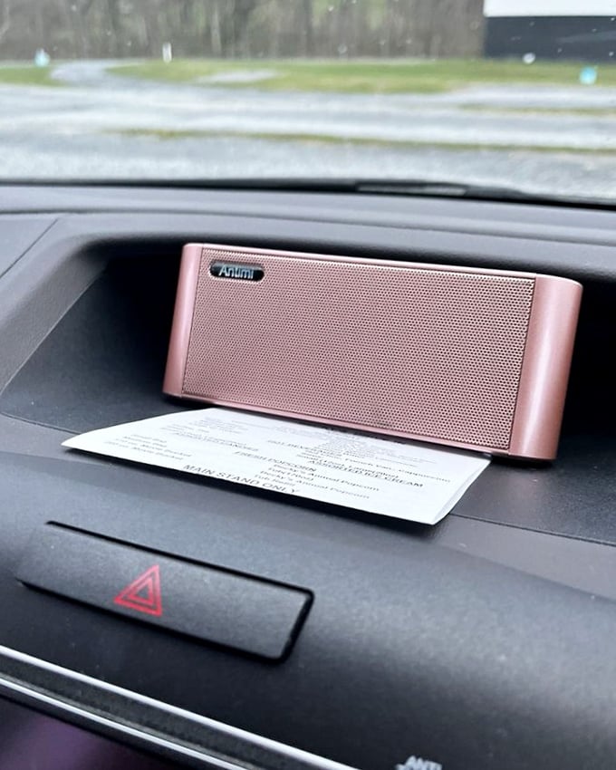 Who needs surround sound when you've got FM radio and the authentic crackle of drive-in audio?