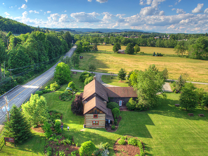 Rolling Pennsylvania countryside stretches endlessly, proving Mother Nature still knows best about scenic design.
