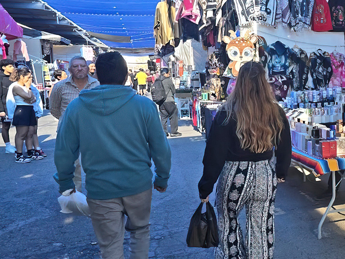 Shoppers navigate the bustling aisles like seasoned explorers, each on their own quest for that perfect unexpected find.