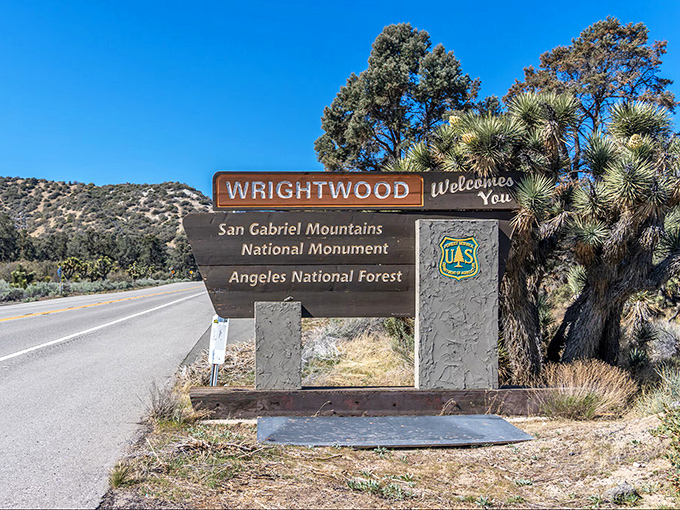 This sign doesn't just mark a boundary; it's your official permission slip to slow down and breathe air that doesn't come with a smog advisory.