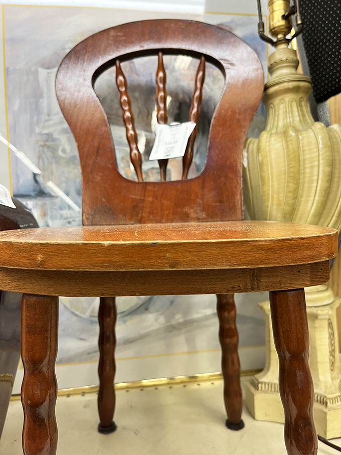 This mid-century chair isn't just furniture&mdash;it's a time machine with four legs and a story. Somewhere, someone's grandmother is nodding in approval. 