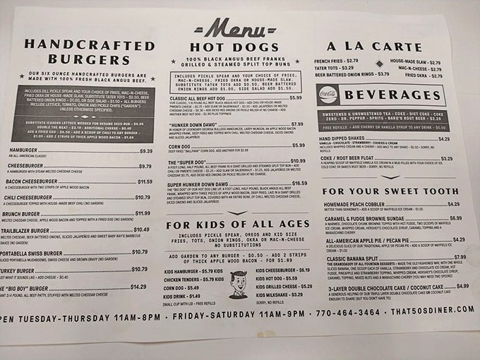 A menu that doesn't need fancy fonts or pretentious descriptions&mdash;just honest food that makes you wonder why you ever bothered with kale smoothies.