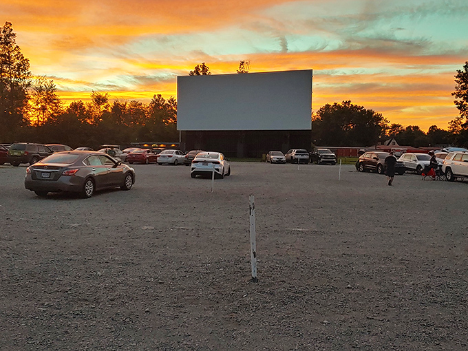 Mother Nature providing the perfect opening act with a sunset that rivals any special effect Hollywood could dream up.