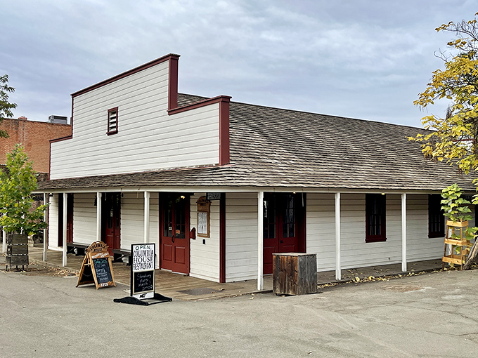 This white clapboard schoolhouse museum tells tales of frontier education, where lessons included both arithmetic and avoiding claim jumpers.