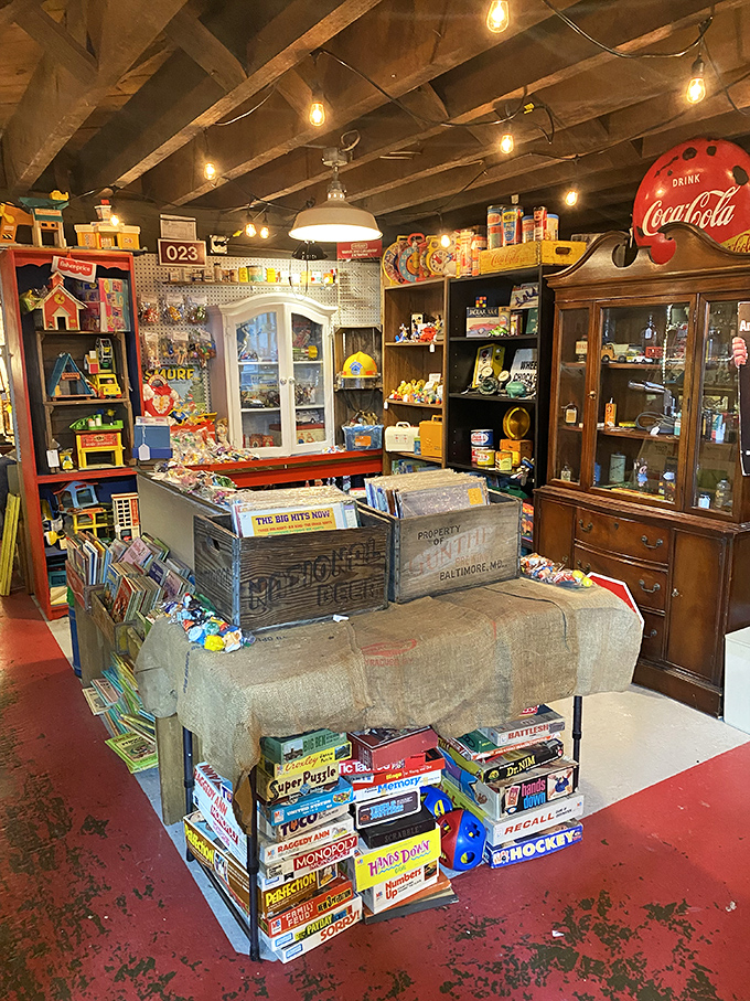 Board game paradise! From Monopoly to Mystery Date, these boxes contain not just games but time machines to rainy afternoons of childhood past.