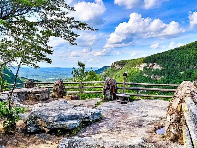 Nature's infinity pool without the resort prices. This main overlook offers panoramic views that make your Instagram followers genuinely jealous.