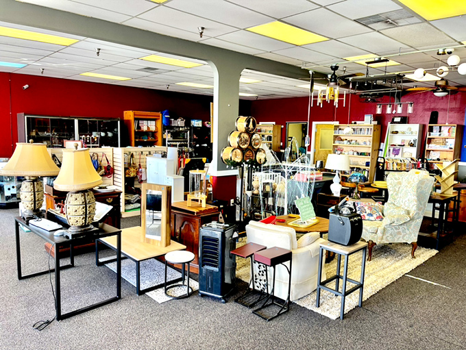 A furniture vignette that tells a story&mdash;mid-century meets modern in this carefully curated corner where yesterday's living rooms become tomorrow's statement pieces.