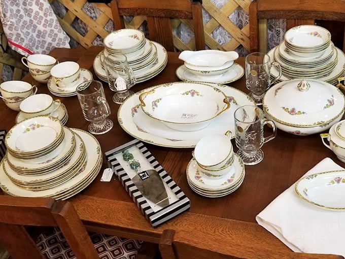 Grandmother's china never looked so tempting. One person's "formal dining service" is another's "Tuesday taco night on the good stuff."